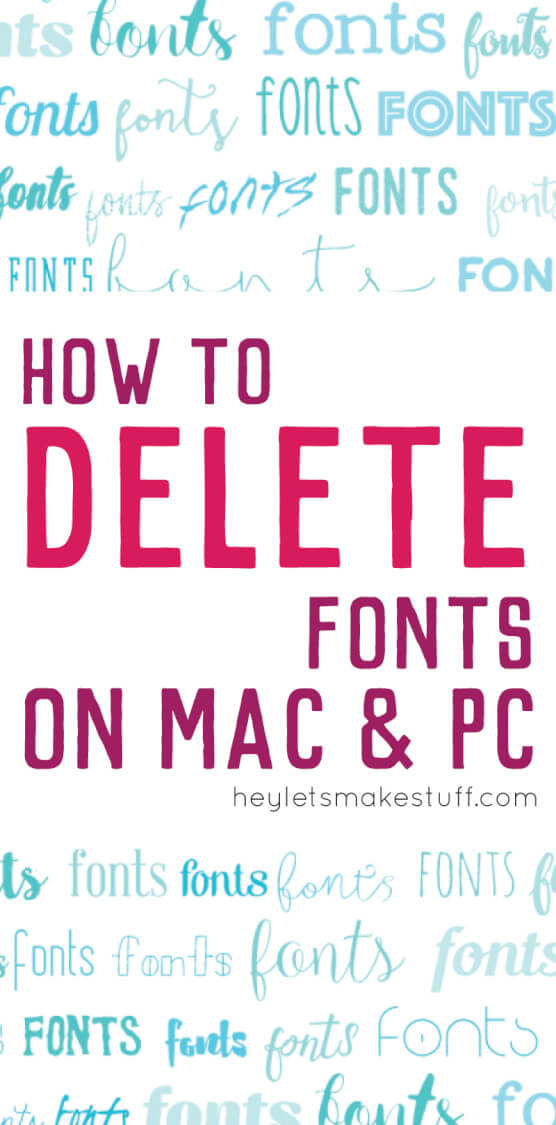 How To Delete Fonts