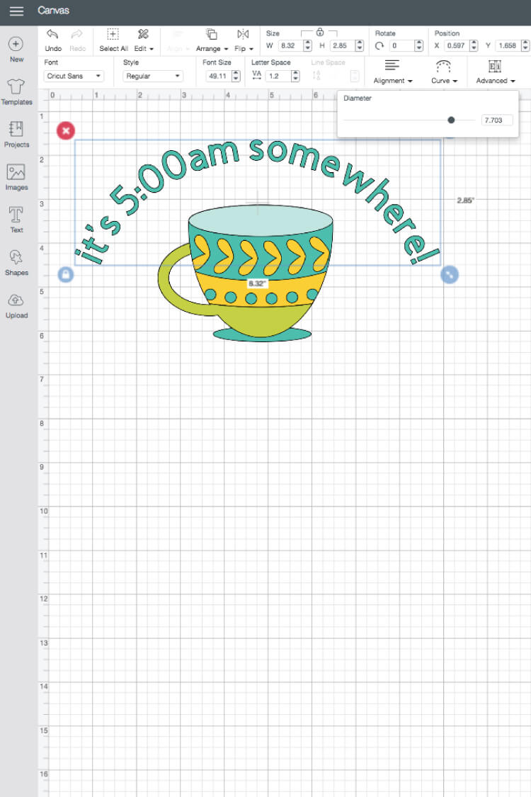 How To Curve Text In Cricut Design Space New Feature Added 
