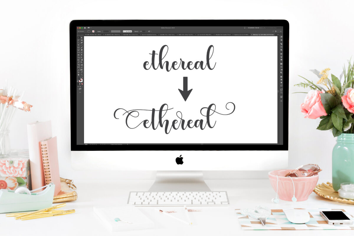 Using Glyphs In Adobe Illustrator For Cricut Projects