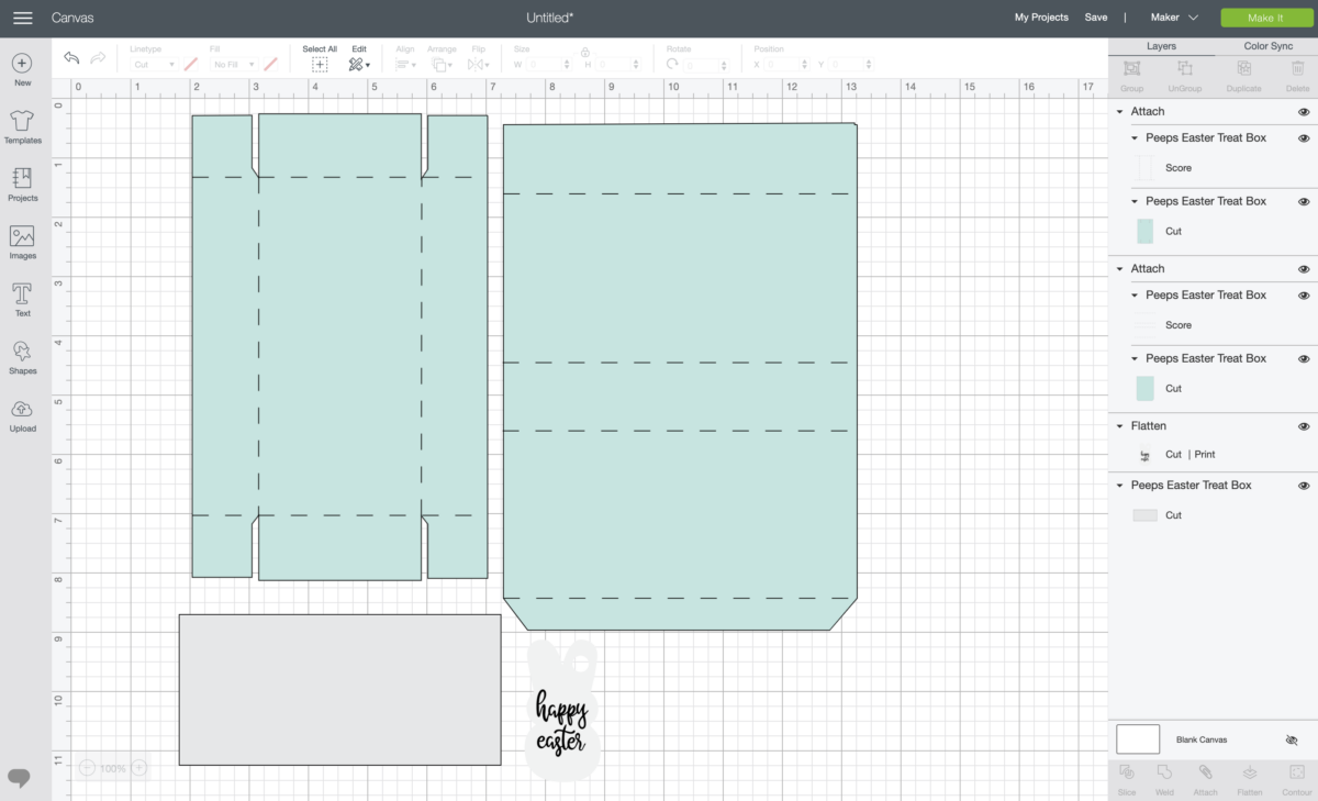 Peeps Easter Treat Box with the Cricut - Hey, Let's Make Stuff
