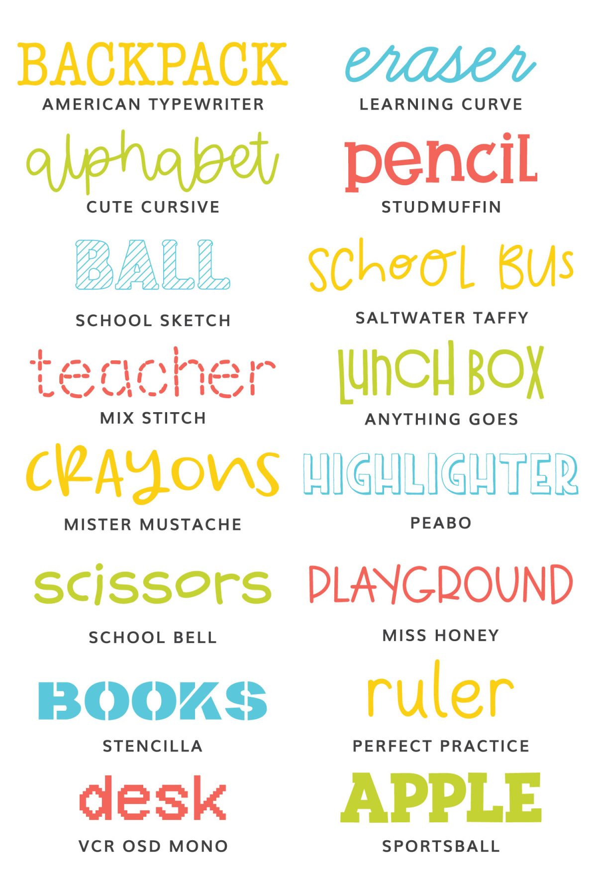 Wall Decor Kindergarten Font Svg Scribble Font Kids Font Svg Kids 